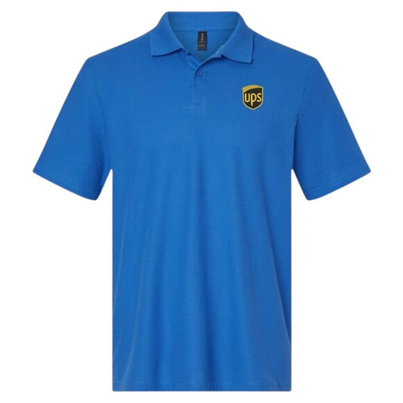 Shirts | Mens Ups Logo Embroidered Dryblend Polo Royal Blue | Poshmark